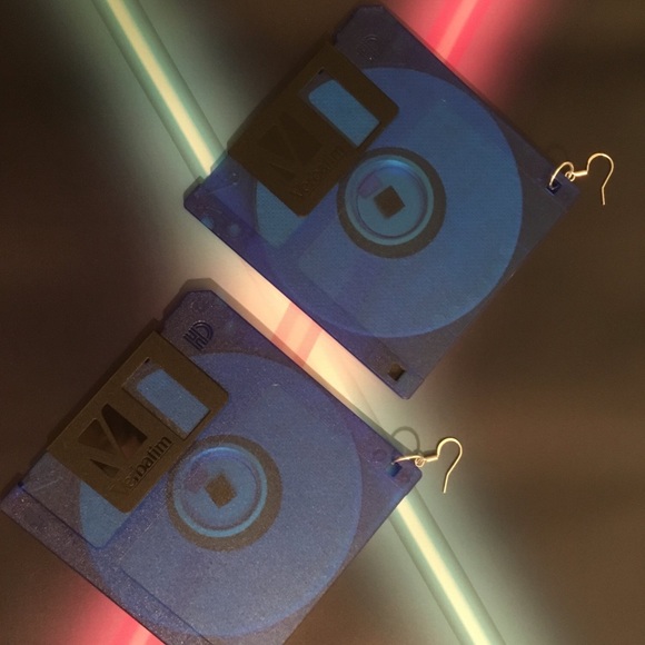 Jewelry | Vintage Cyberpunk Cybergoth 9s Minidisc Earrings | Poshmark